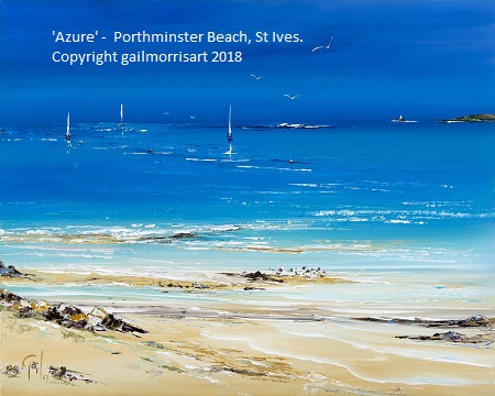 Azure – Porthminster Beach – Gail Morris Art
