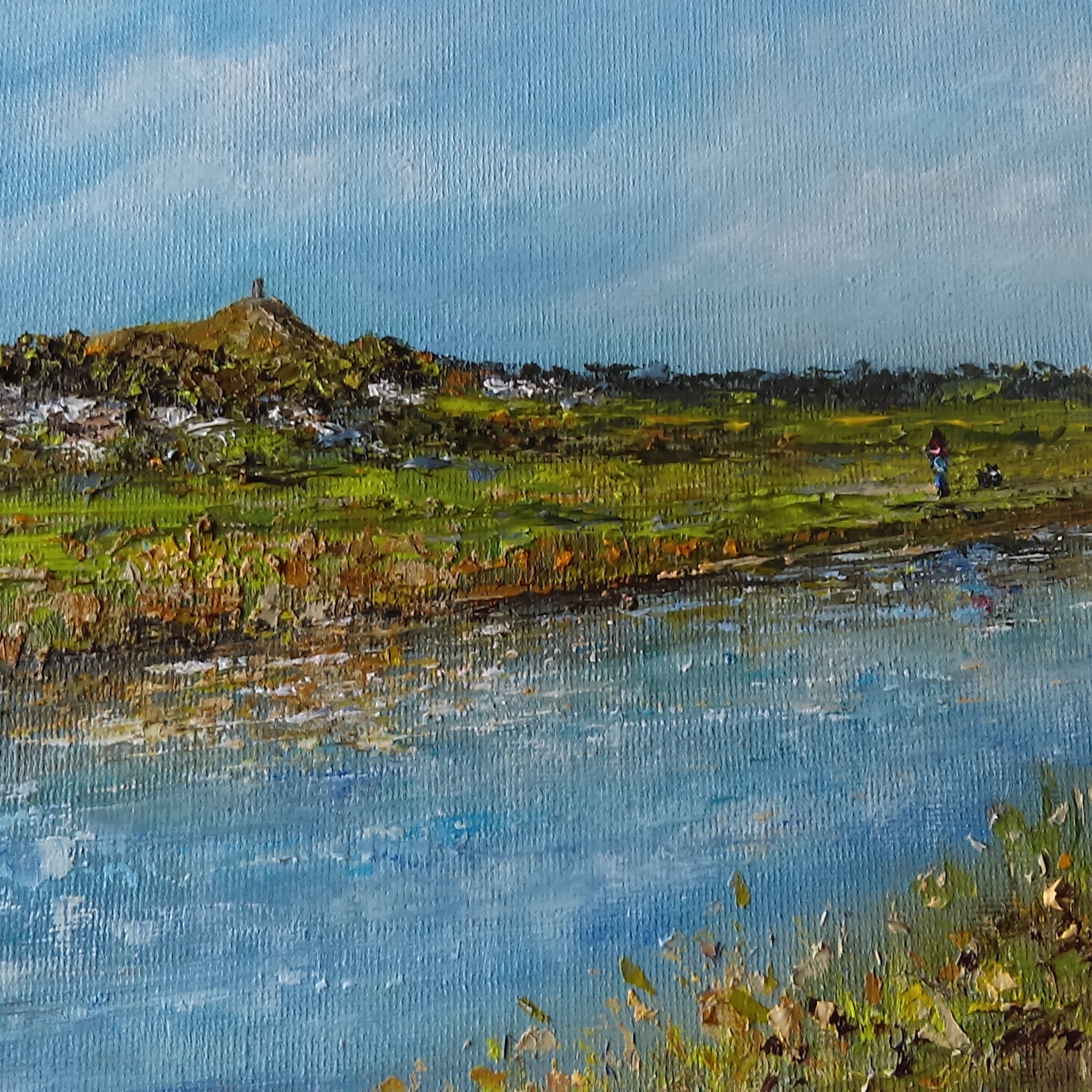 River Brue towards Glastonbury – Copy – Gail Morris Art