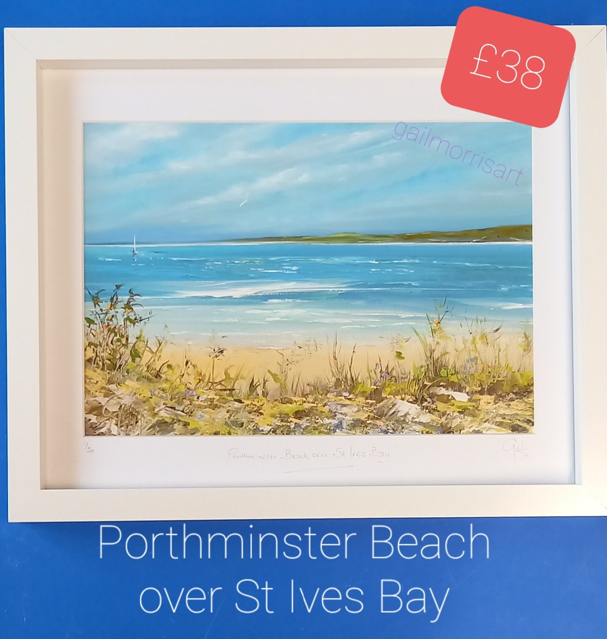 porthminster-beach-over-st-ives-bay-print-1-50-in-white-a4-38 – Gail ...